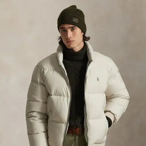 Ralph Lauren The Wyoming Ripstop Down Jacket - Khaki Stone